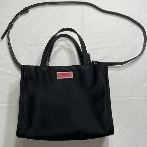 kate spade | Bags | Kate Spade Sam Medium Nylon Satchel Black | Poshmark